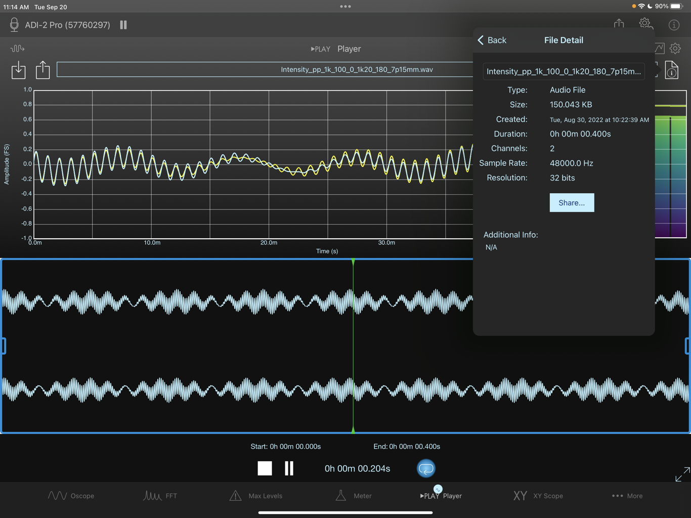 SignalScope Advanced 2022 - Screenshots for Mac